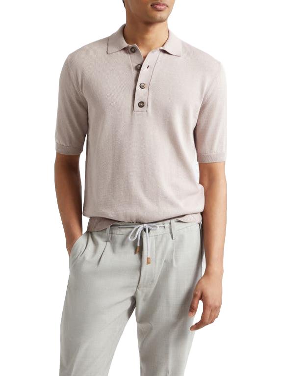 ELEVENTY cotton & cashmere polo